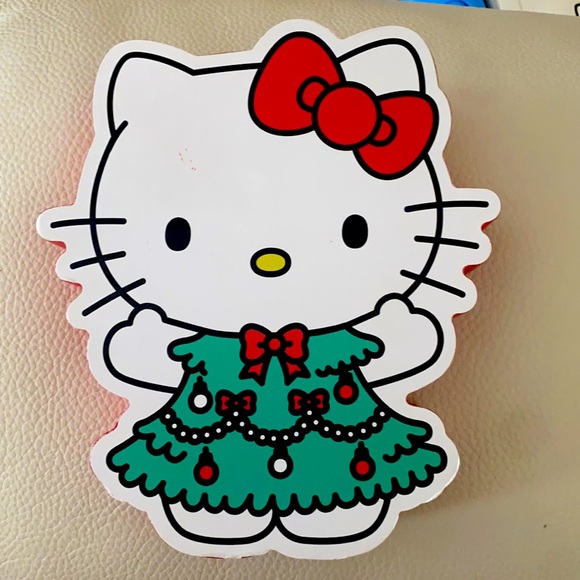 Hello Kitty | Holiday | New Hello Kitty Solid Wood Christmas Hanging ...